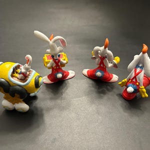 Vintage 1987 Disney Amblin Roger Rabbit PVC Figures Lot. Who Framed ...