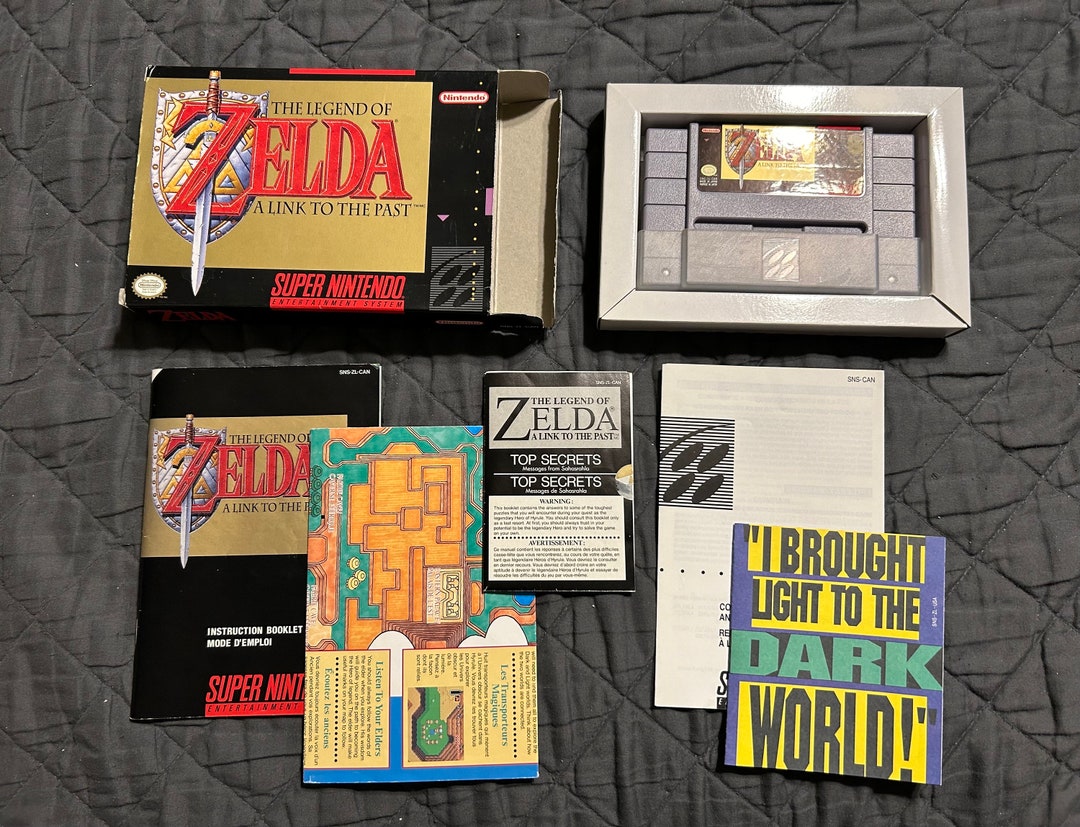 The Legend of Zelda: A Link to the Past Super Nintendo SNES CIB Box Map ...
