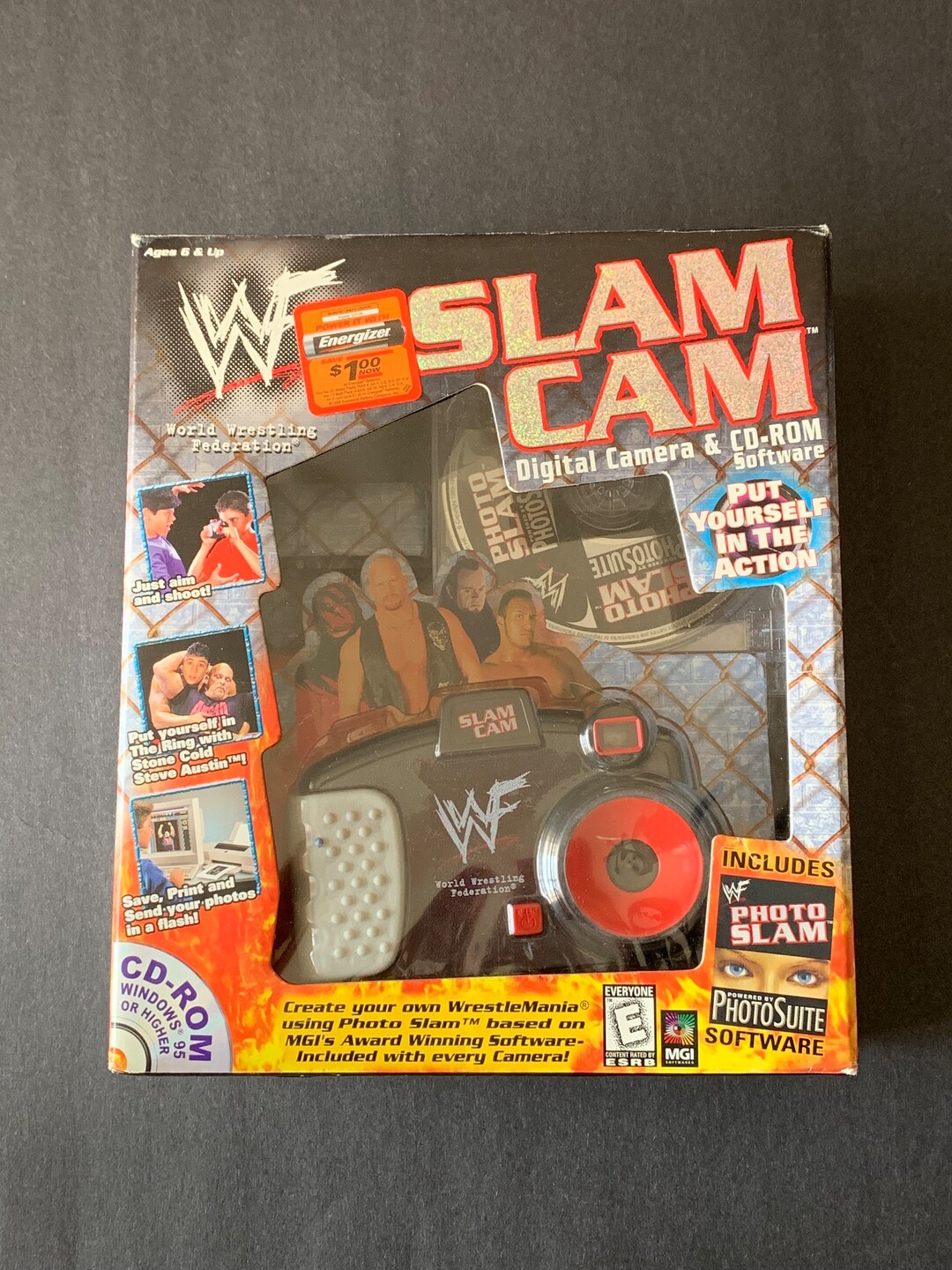 Brand New in Original Box - WWF World Wrestling Federation Slam Cam ...