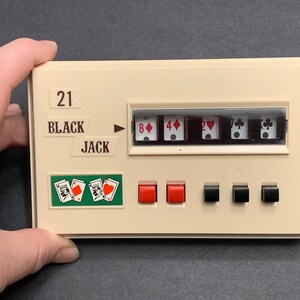 Vintage Radio Shack Handheld Tandy Electronics 21 Black Jack Slot Poker ...