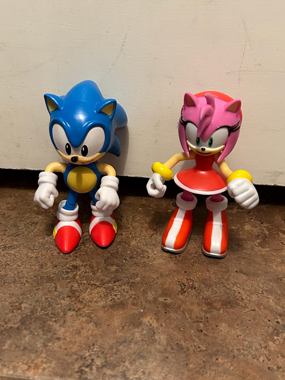 Sonic the Hedgehog & Amy Rose Poseable Action Figure Toy Sega - Etsy