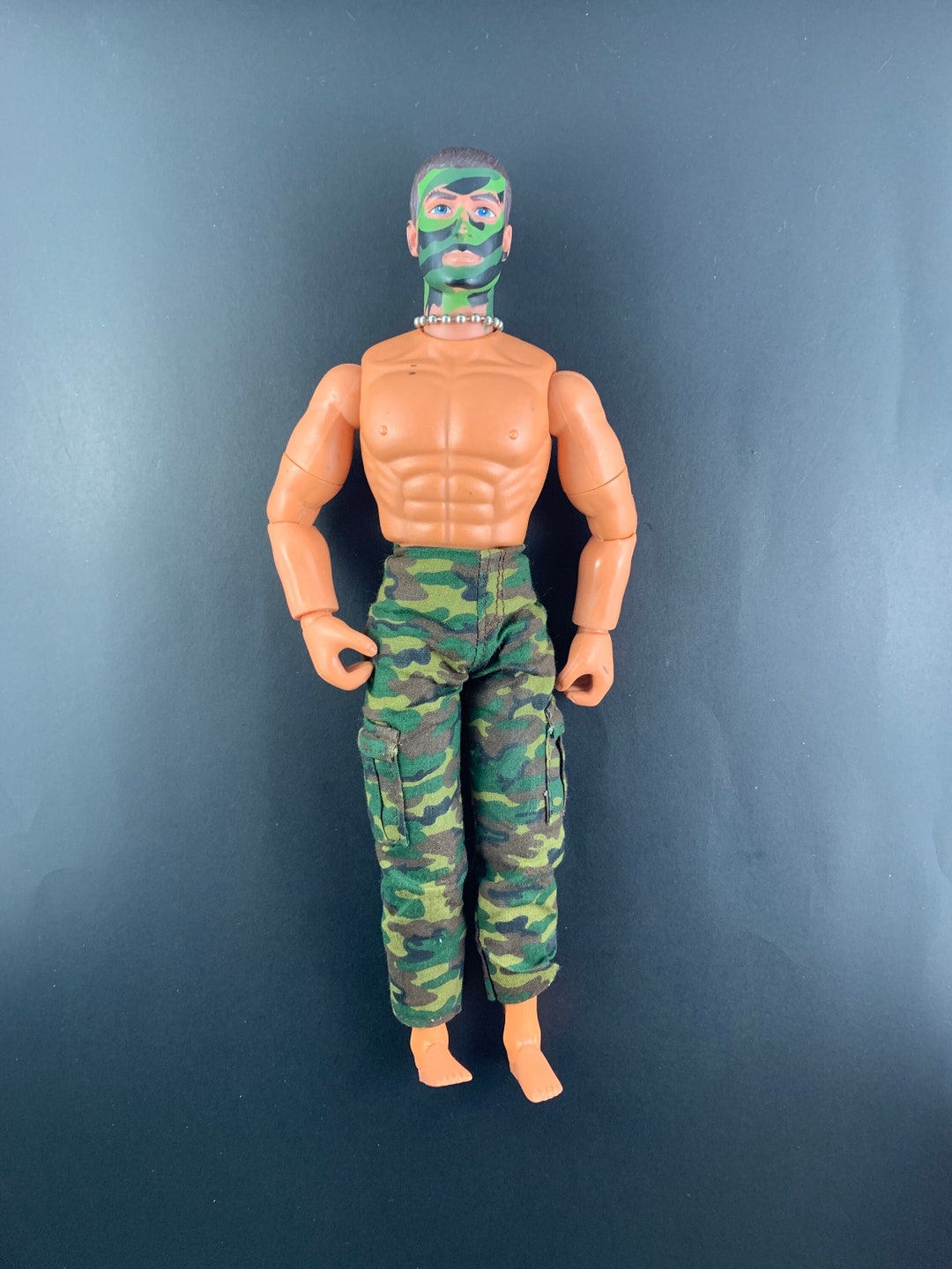 Vintage MAC Power Team Military Action Figure - Camouflage Face - Etsy