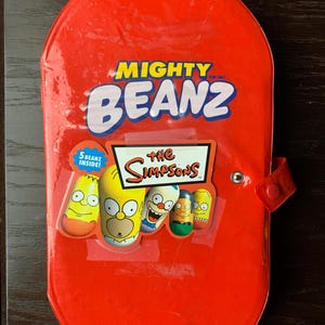 Moose Mighty Beanz the Simpsons in Carrying Case Almost Compete Missing ...
