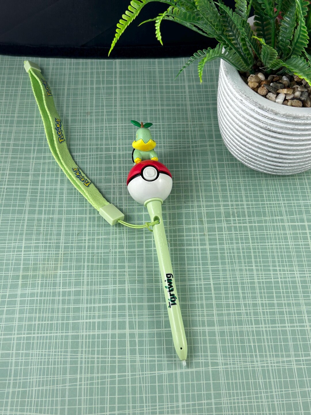 Pokemon Turtwig Pokeball Character Green Stylus PDP Nintendo DS Pen W ...