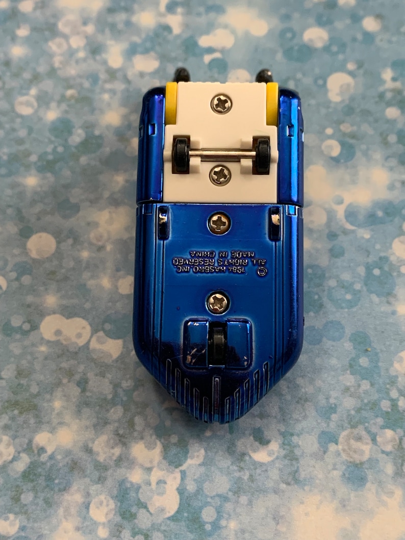 Vintage Transformers G2 Metallic Blue Seaspray Mini Car Autobot Figure ...