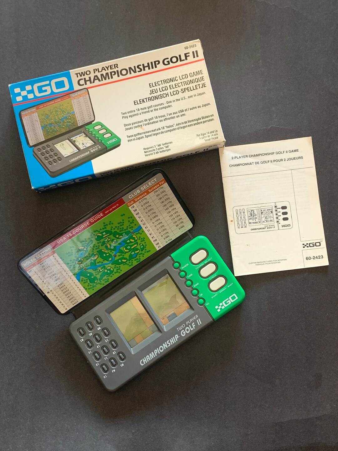 Vintage GO Two Player Championship Golf II Electronic LCD Game (radio ...