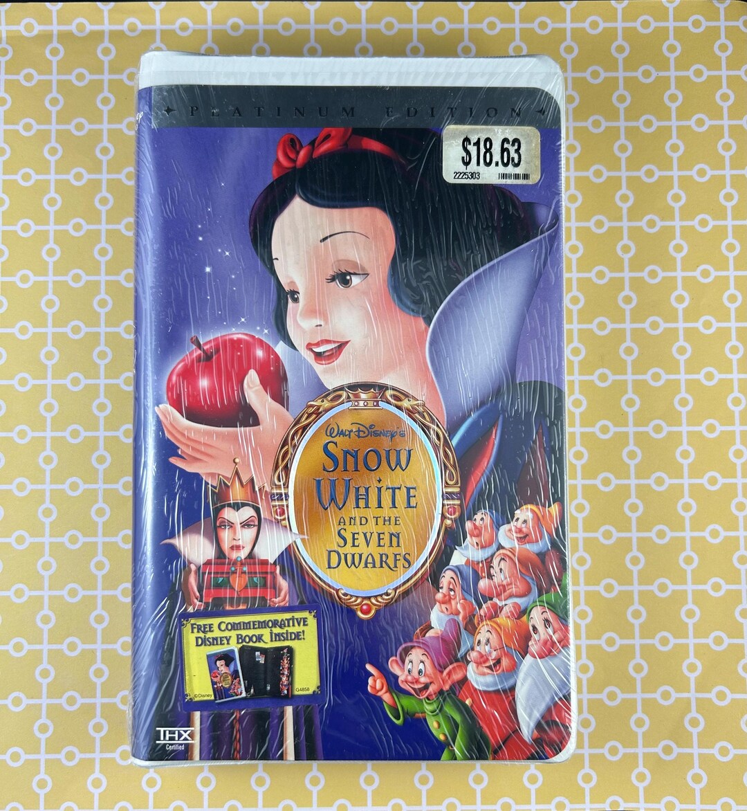 Sealed Snow White Platinum Edition VHS | Disney Vault Classic | 2001 ...