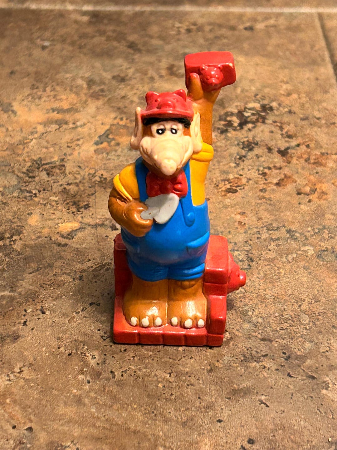 1990 ALF Brick Layer Wearing Suspenders Toy Mini Figure - Wendy's Kids ...