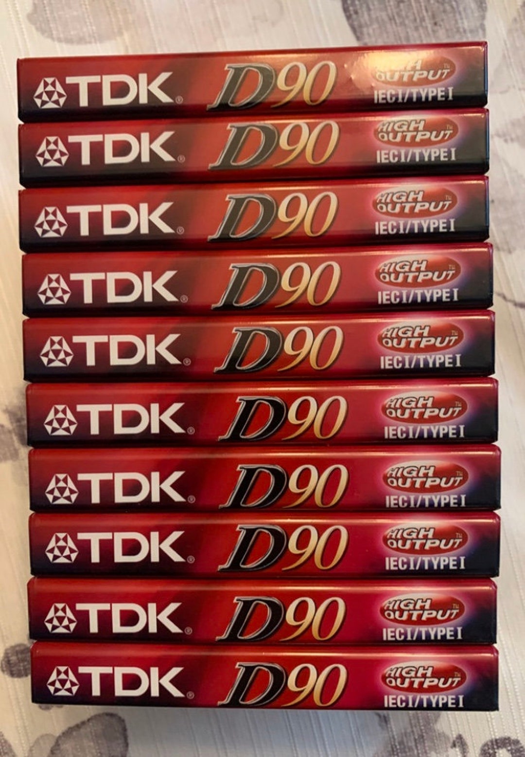 10 TDK D90 90 Minute Blank Audio Cassette Tapes Lot. NEW - Etsy