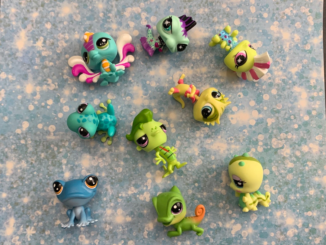 LPS Punkiest Pets, Lizard, Frog, Fairy, Gecko, Iguana, Chameleon ...