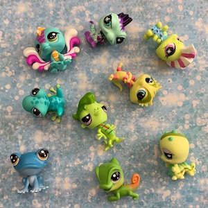 LPS Punkiest Pets, Lizard, Frog, Fairy, Gecko, Iguana, Chameleon ...