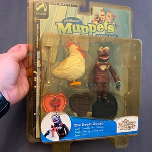 NOS Muppets the Great Gonzo Jim Henson Action Figure With Camilla the ...