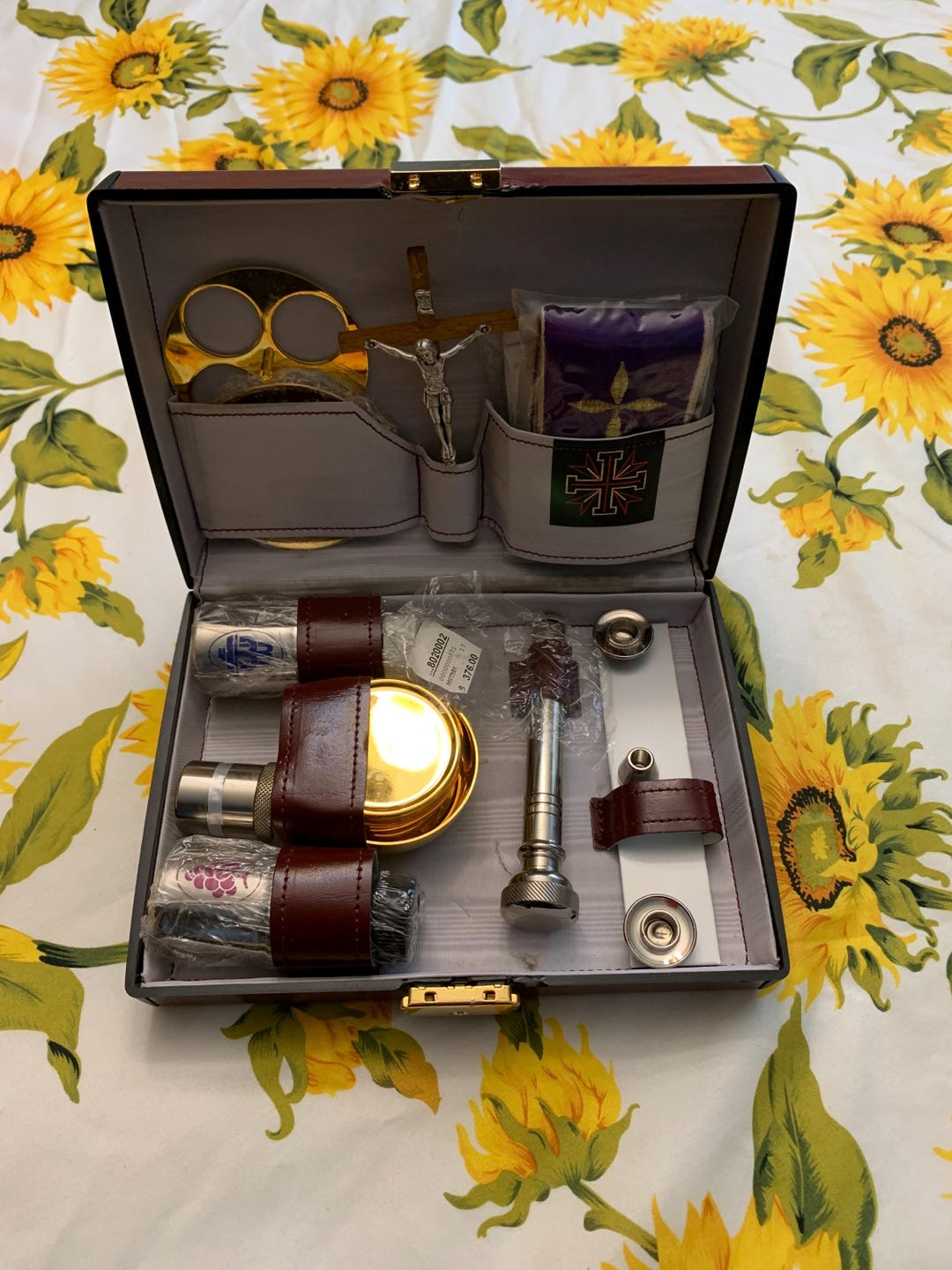 Deluxe Portable Communion Set - Sick Call - Last Rites - Mass - Travel ...