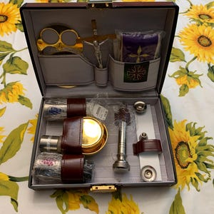 Deluxe Portable Communion Set - Sick Call - Last Rites - Mass - Travel ...