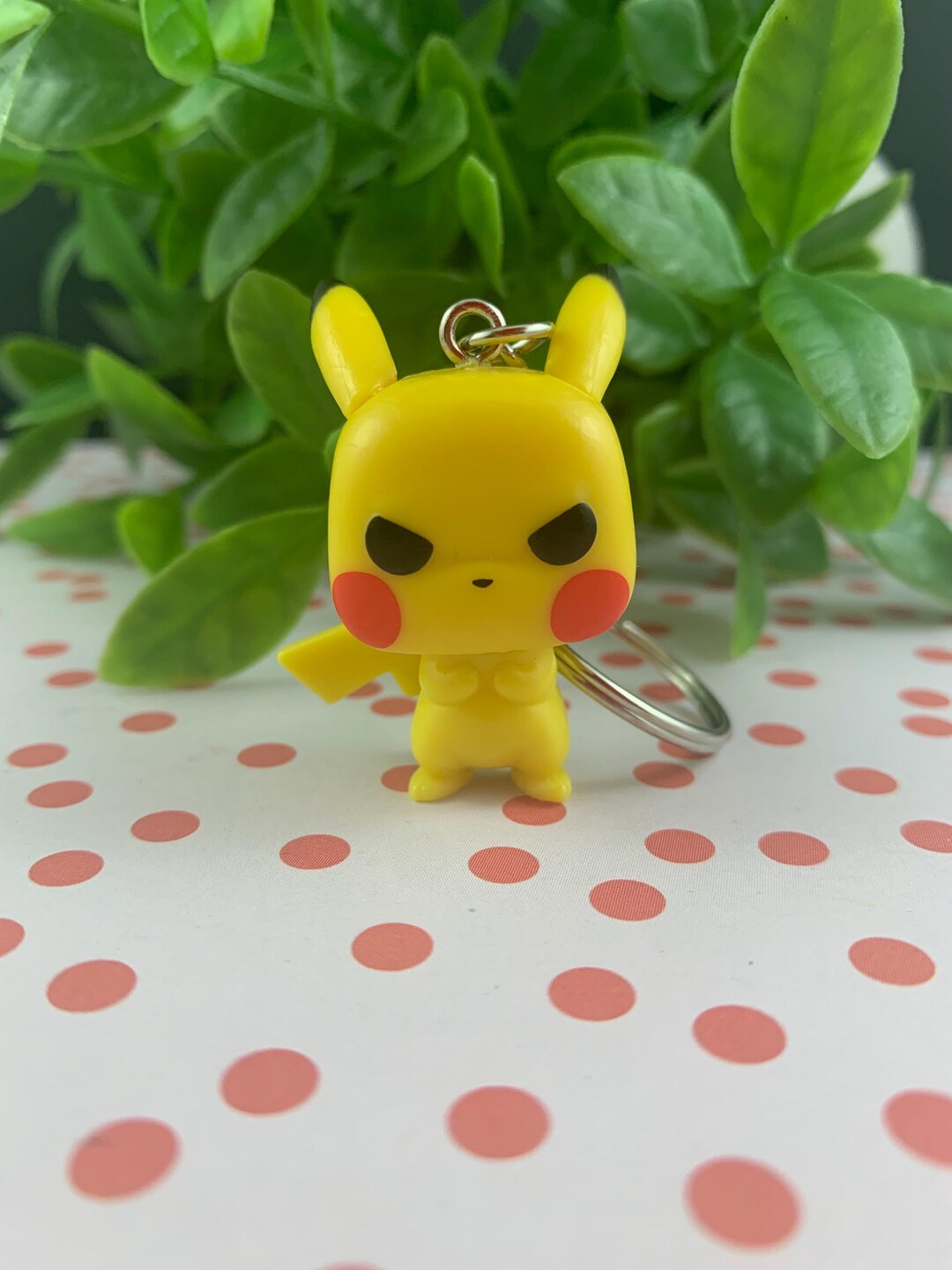 Upcycled Grumpy Pikachu Pokémon Funko Keychain | Authentic Mini Funko ...