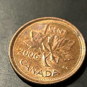 RARE 2006 Canada Penny- No P No Logo Magnetic Coin - Etsy