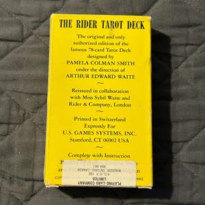 Vintage 1971 the Rider Waite Tarot Deck the Magician 78 Cards and ...