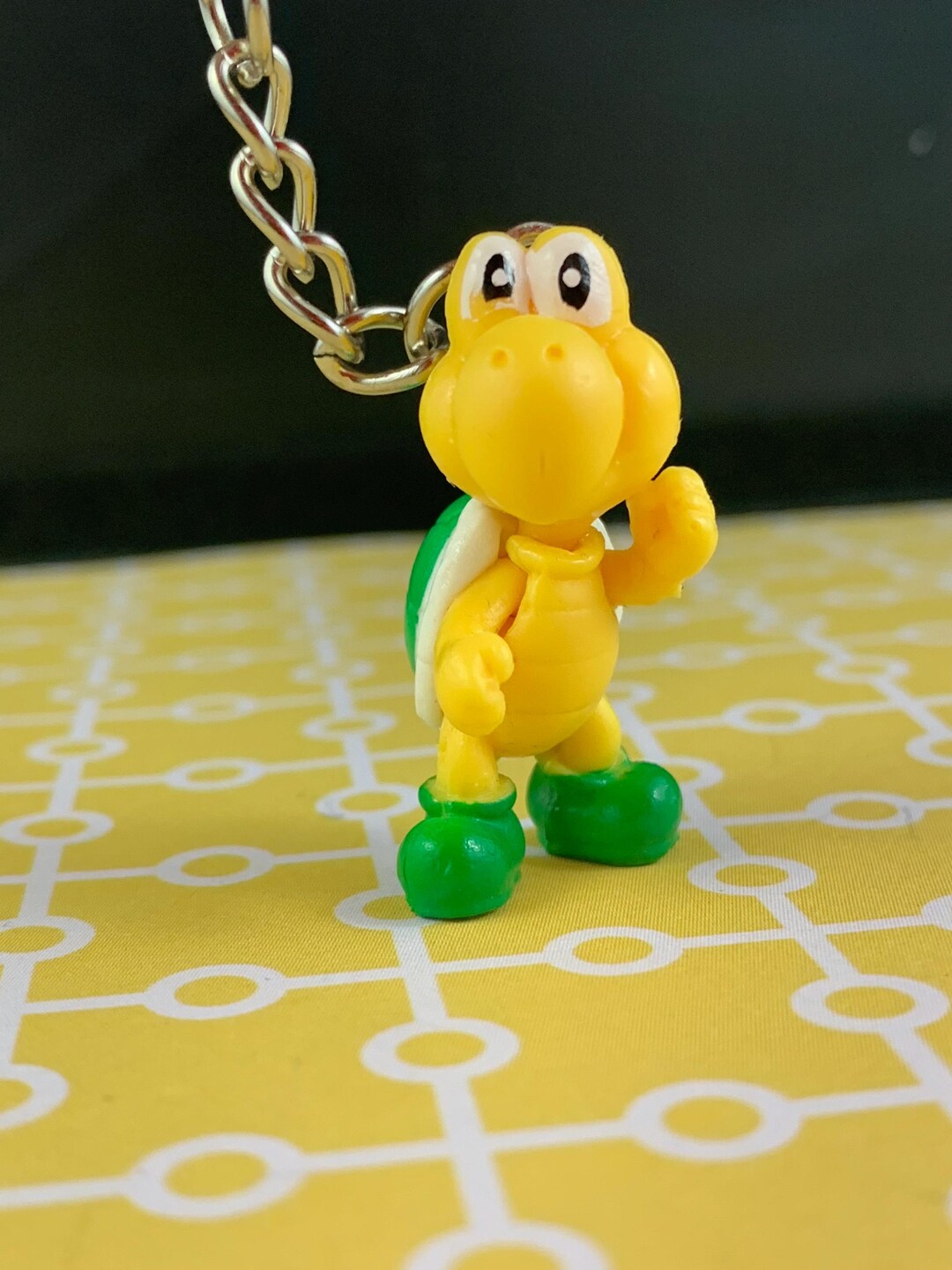 Mini Green Koopa Troopa Keychain Backpack Charm - Upcycled Nintendo Toy ...