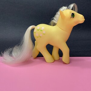 G1 My Little Pony Posey Yellow MLP With Pink Tulips - Etsy