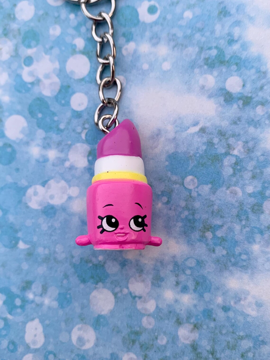 Shopkins Lipstick Figure Up-cycled Keychain - Carry Some A Little ...