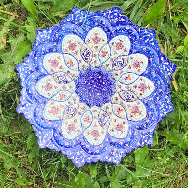 Persian Minakari Plate - Etsy