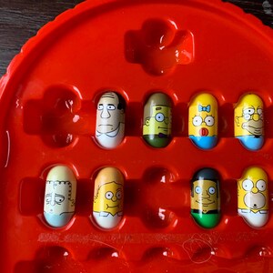 Moose Mighty Beanz the Simpsons in Carrying Case Almost Compete Missing ...