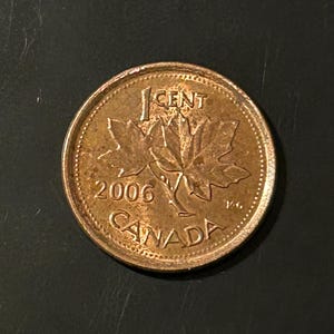 RARE 2006 Canada Penny- No P No Logo Magnetic Coin - Etsy Canada