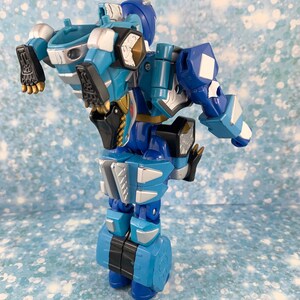 Vintage Bandai - Power Rangers Dino Thunder Blue Ranger Transforming 6 ...