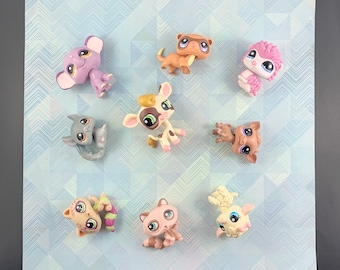 Littlest Pet Shop Rare Vintage LPS Horses Alpaca Llama Glitter Deer ...