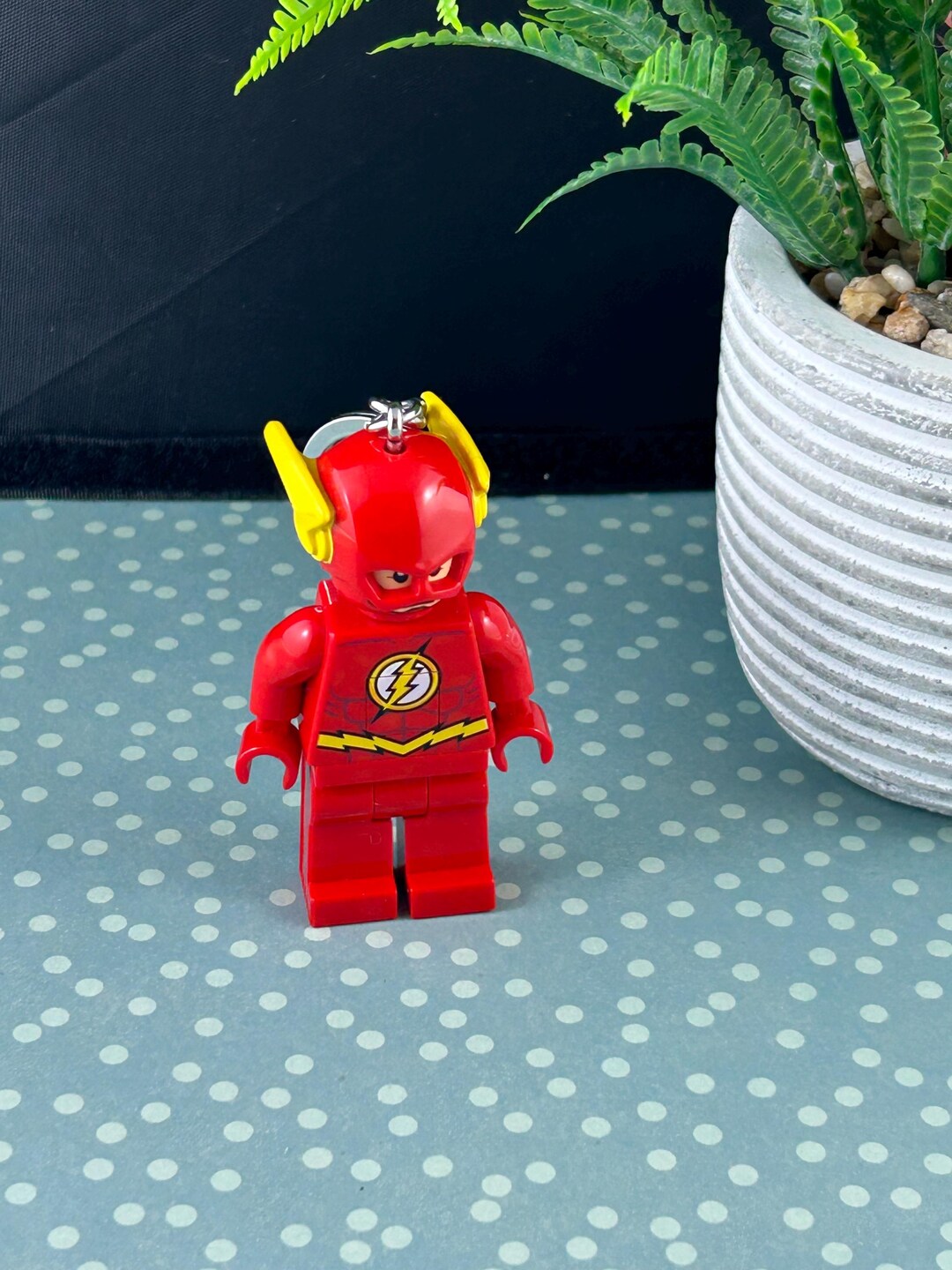LEGO the Flash Minifigure LED Light Keychain - Etsy