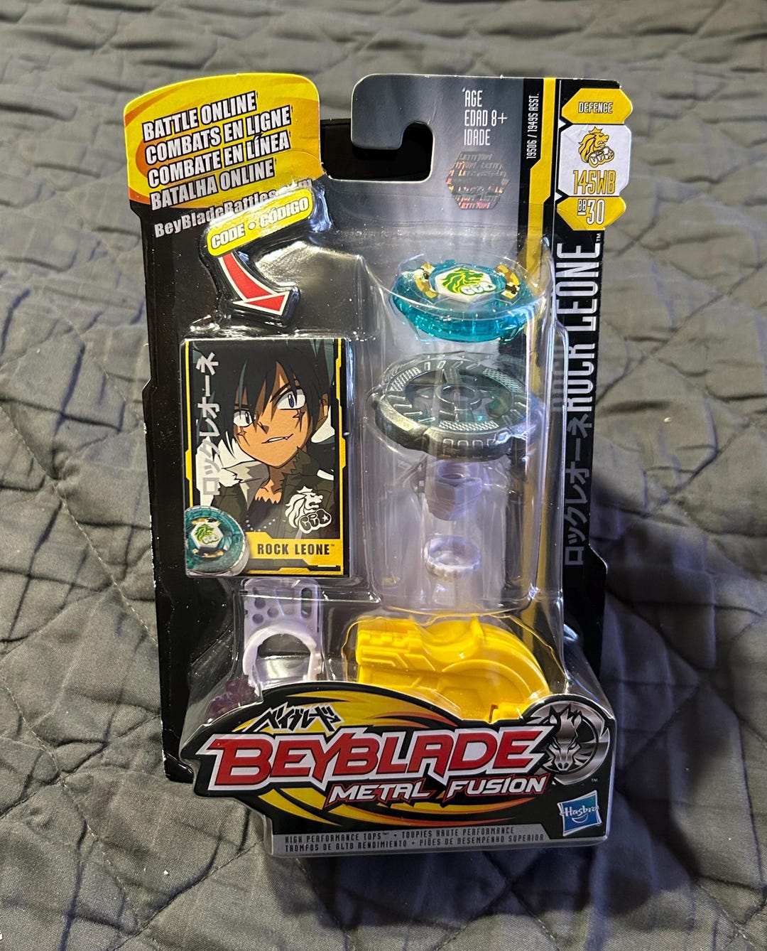 Beyblade Metal Fusion Legends - Rock Leone 145WB Top Toy BB-30. RARE ...