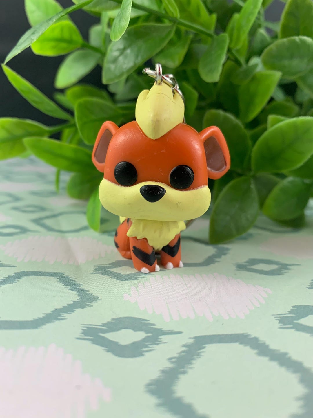 Upcycled Mini Funko Growlithe Keychain – Vintage Pokémon Charm – Cute ...