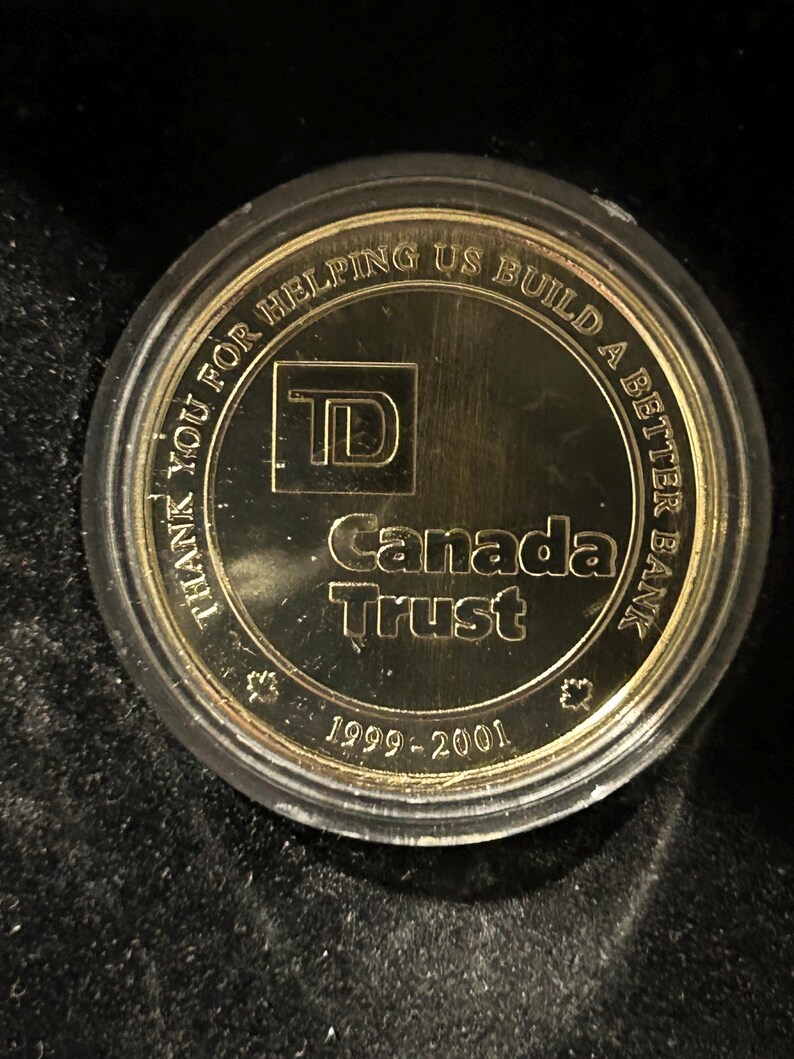 1999-2001 TD Canada Trust Commemorative Coin/token in Case - Etsy