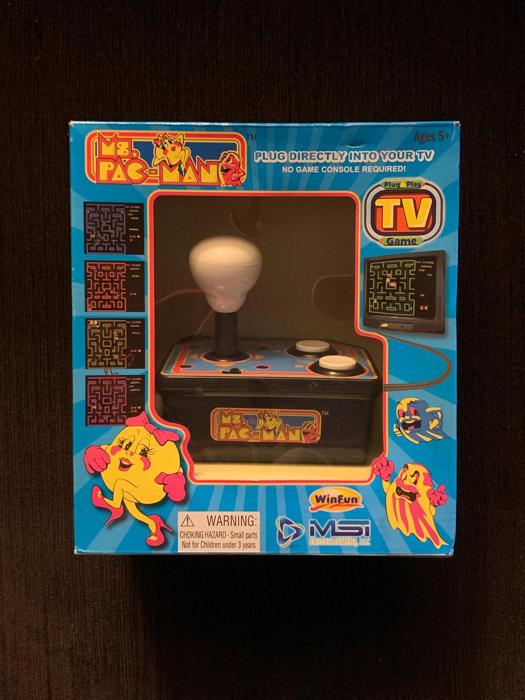 Sealed Ms. Pac-man Plug & Play TV Game – Winfun 1993 Bandai Namco ...