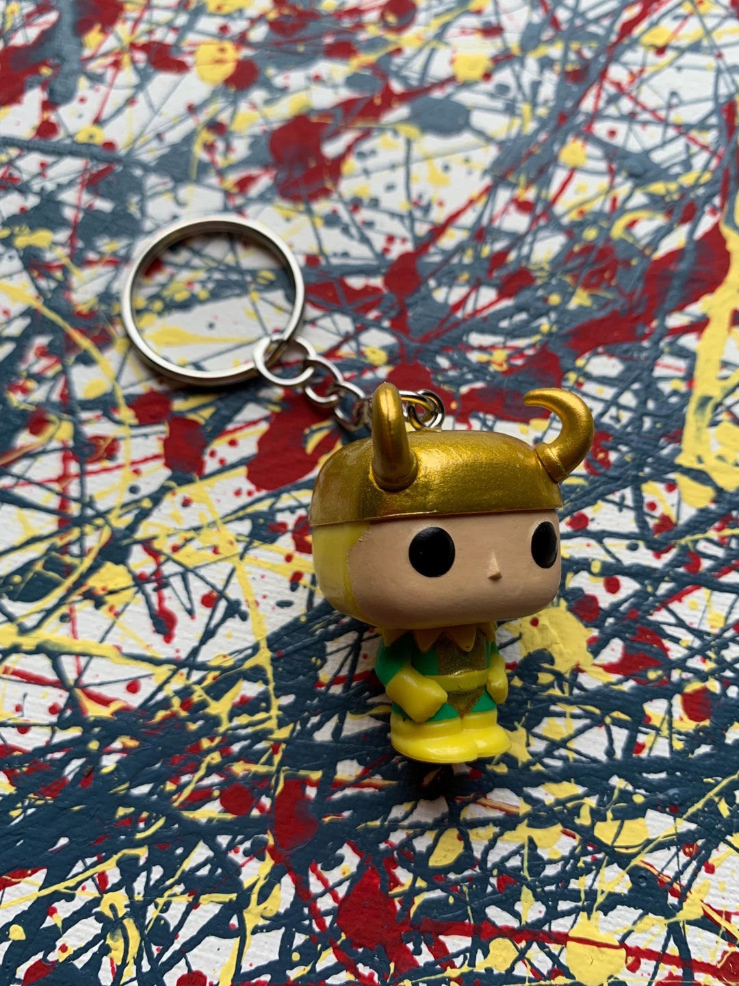 Authentic Marvel Funko Loki Mini Figure Up-cycled Keychain - Who Doesn ...