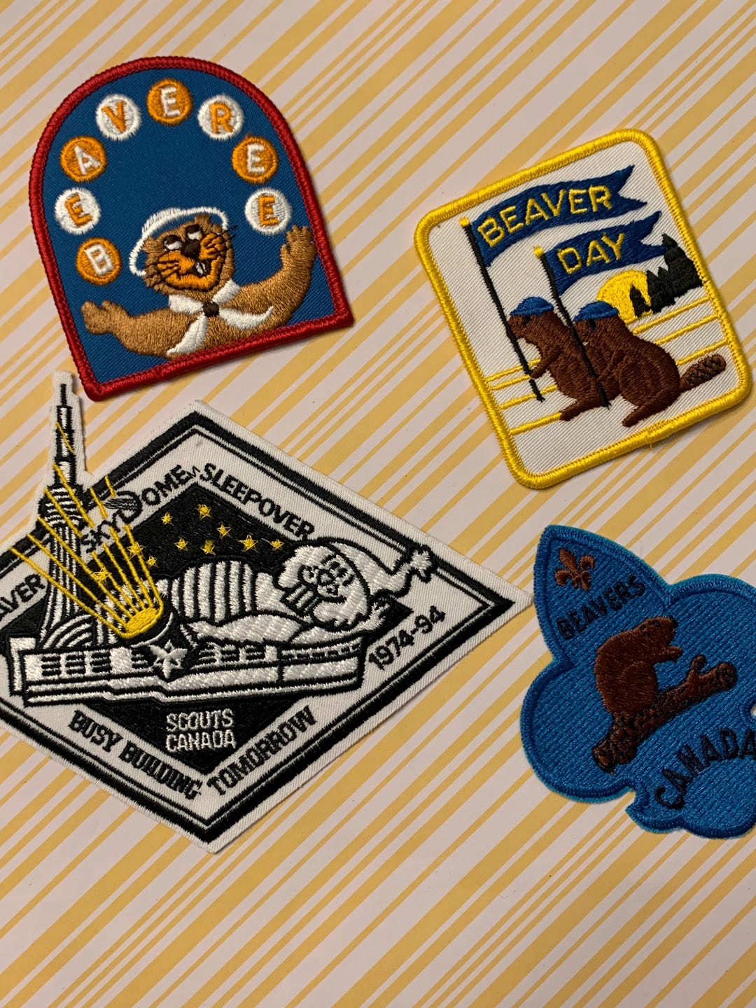 Vintage Scouts Canada Beaver Patch – Embroidered Badge – Your Choice ...