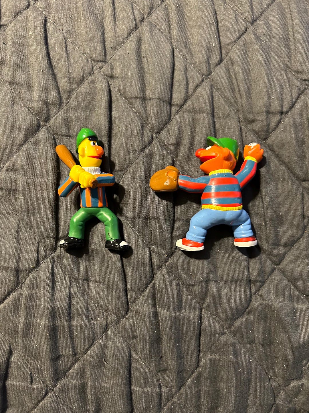 1980's ERNIE & BERT Baseball PVC Figures Set - Sesame Street - Applause ...