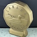 Vintage 1990’s Gold-coloured Plastic Canadian “loonie” Bank With ...