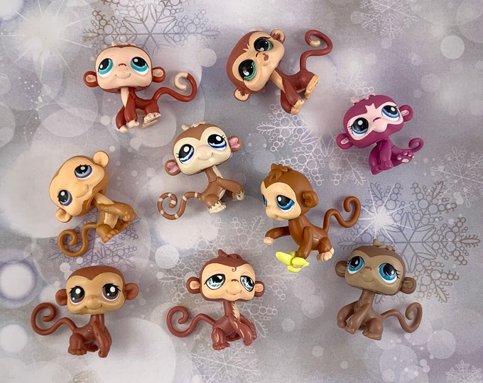 Littlest Pet Shop Monkey, Apes, Orangutan You Choose. Authentic Hasbro ...