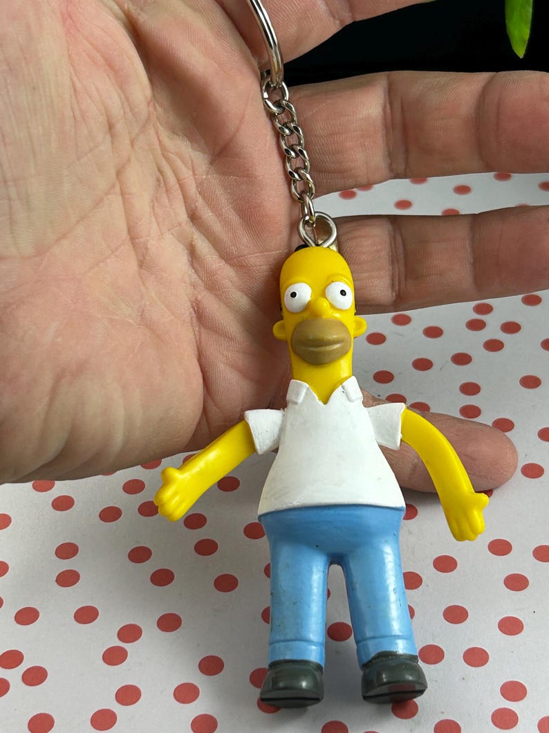 Vintage Homer Simpson Bendy Figure Keychain – Retro Simpsons ...