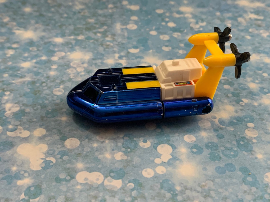 Vintage Transformers G2 Metallic Blue Seaspray Mini Car Autobot Figure ...