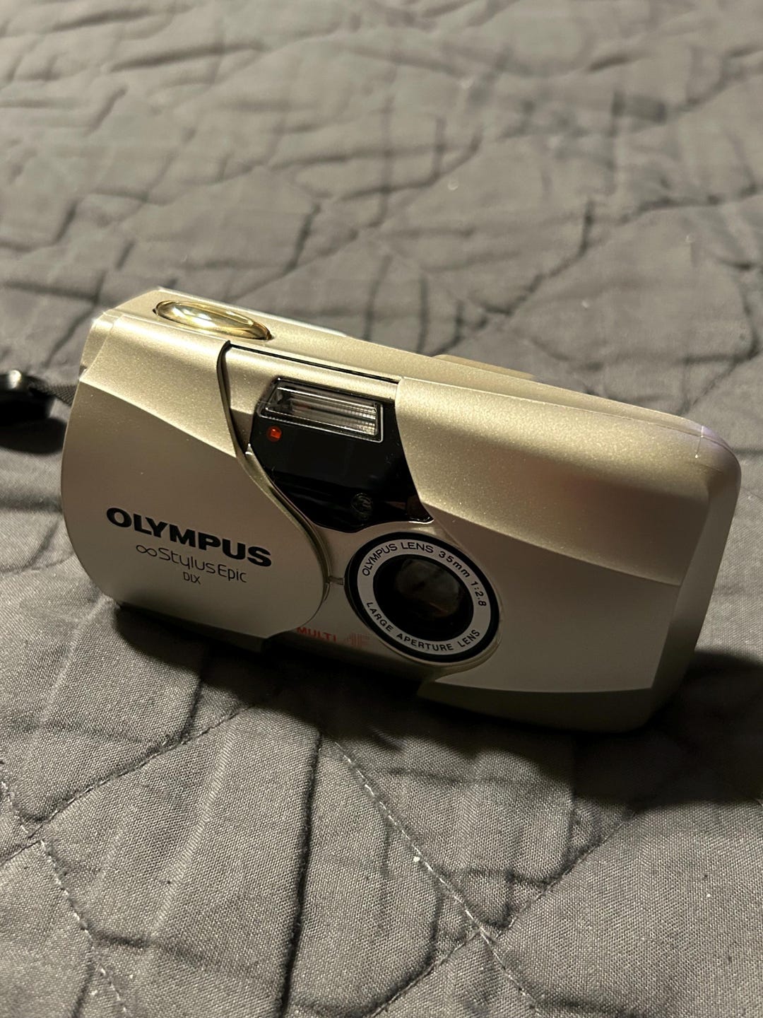Olympus Stylus Epic DLX Deluxe Camera 35mm F/2.8 Film Camera W/ Case ...