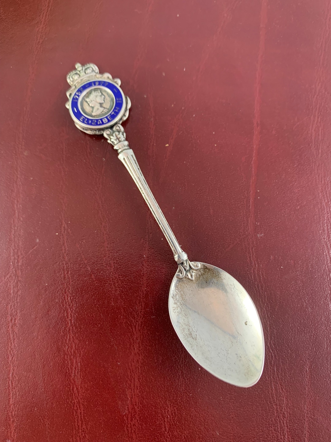 Antique Queen Elizabeth 1952-1977 Silver Jubilee Commemorative Sterling ...