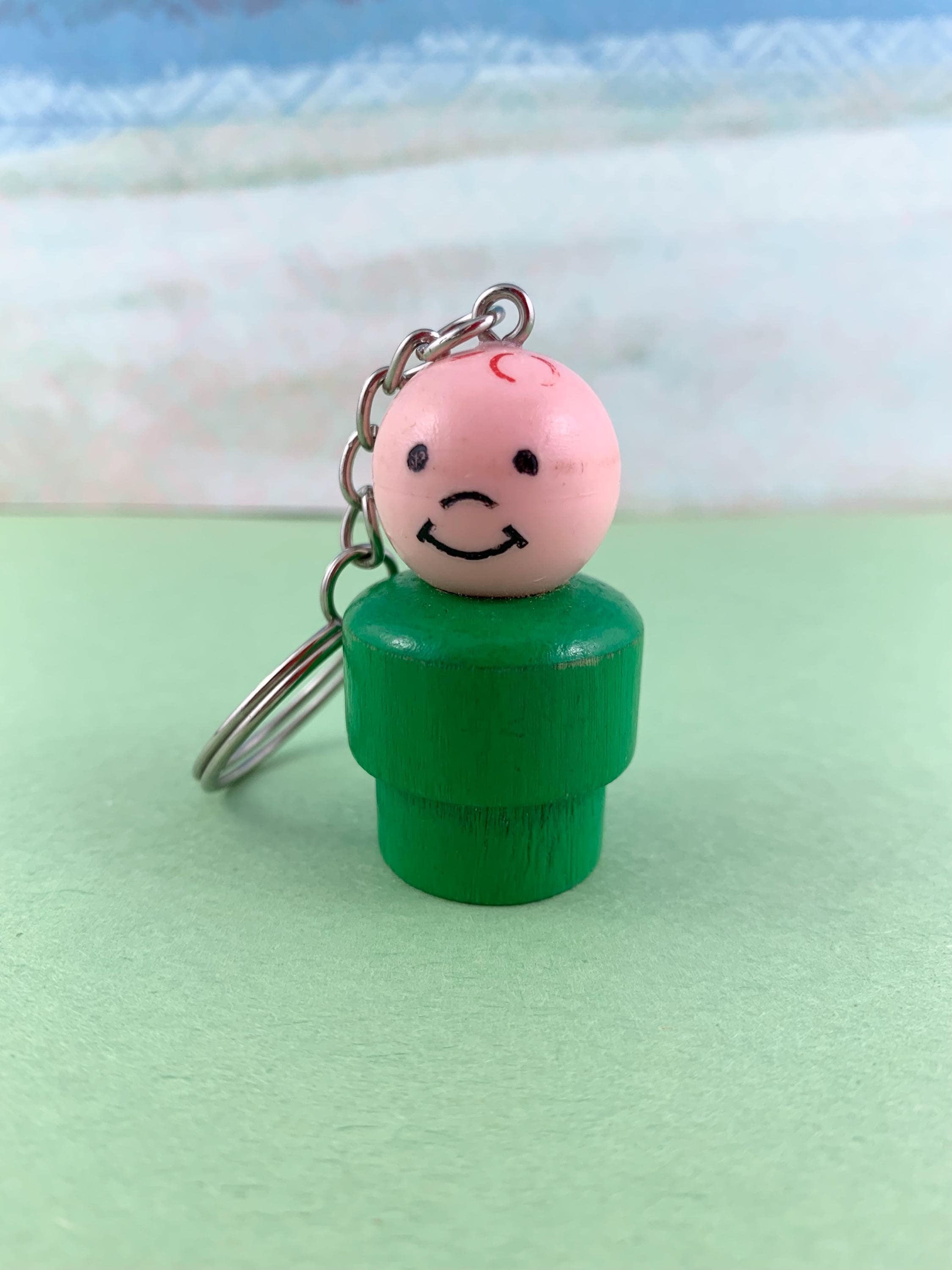 Vintage Fisher Price Little People Son Green Body Figure Keychain ...