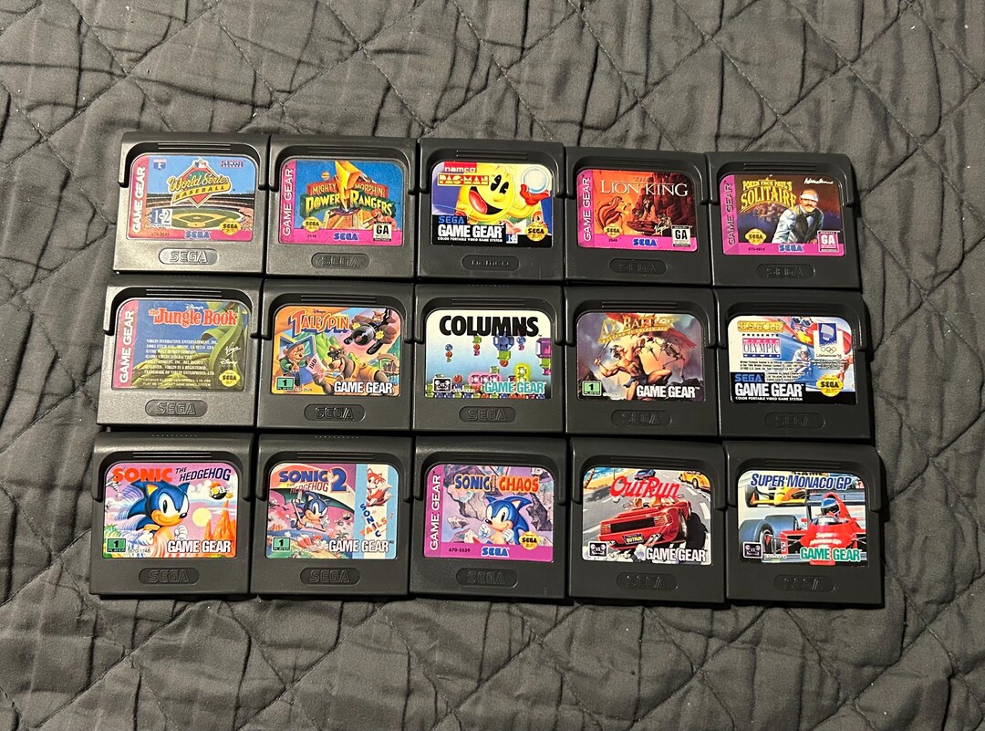 Sega Game Gear Games! All Tested and Working! All Authentic *pick and ...