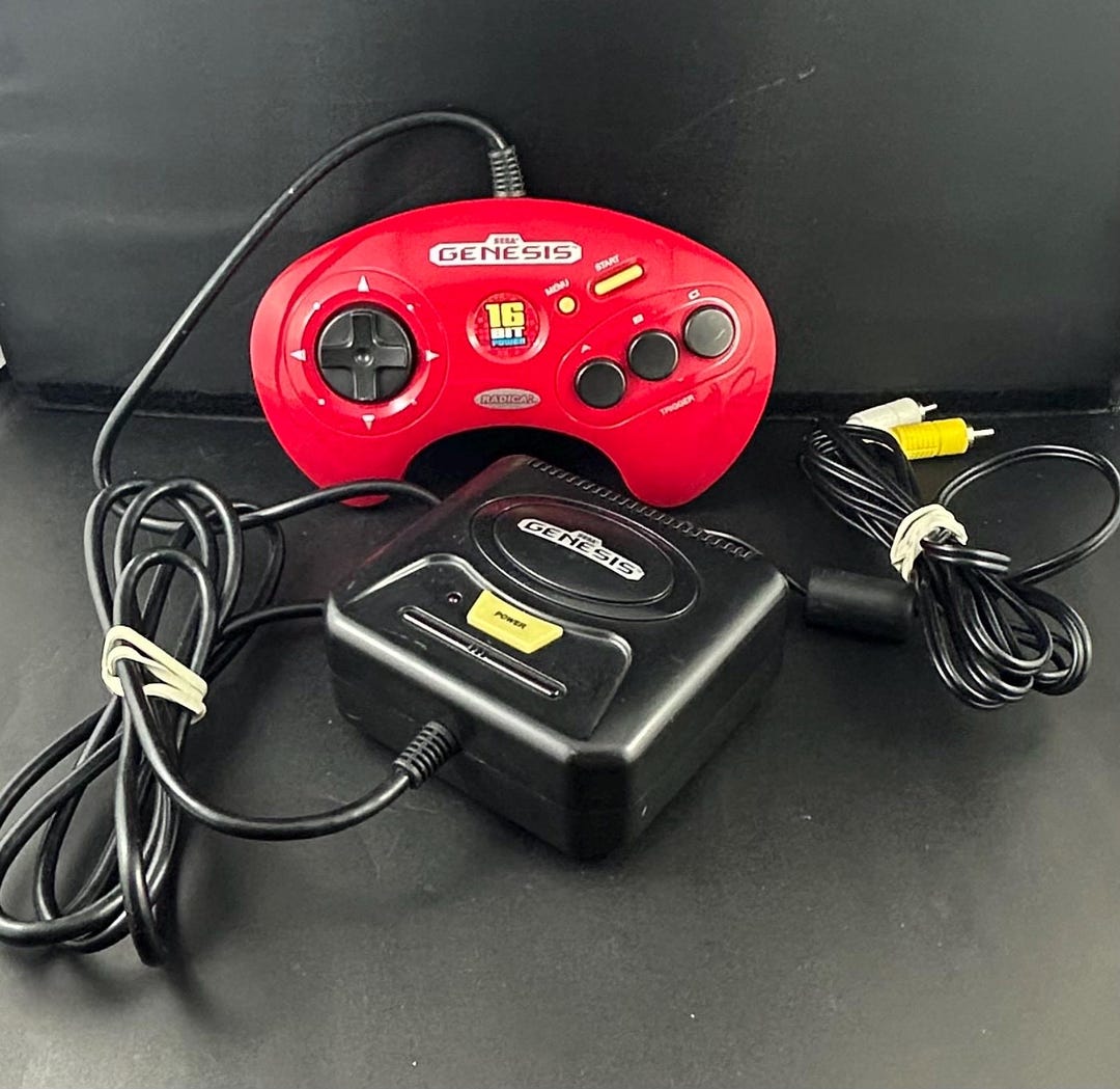RARE SEGA GENESIS Radica 16-bit Power Plug & Play Sonic 2 + 6-in-1 Game System - Etsy