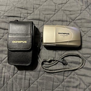 Olympus Stylus Epic DLX Deluxe Camera 35mm F/2.8 Film Camera W/ Case ...