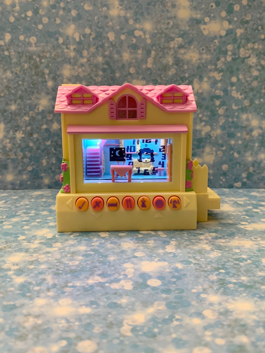 Yellow and Pink Dollhouse Cottage Interactive Electronic Game by Mattel ...