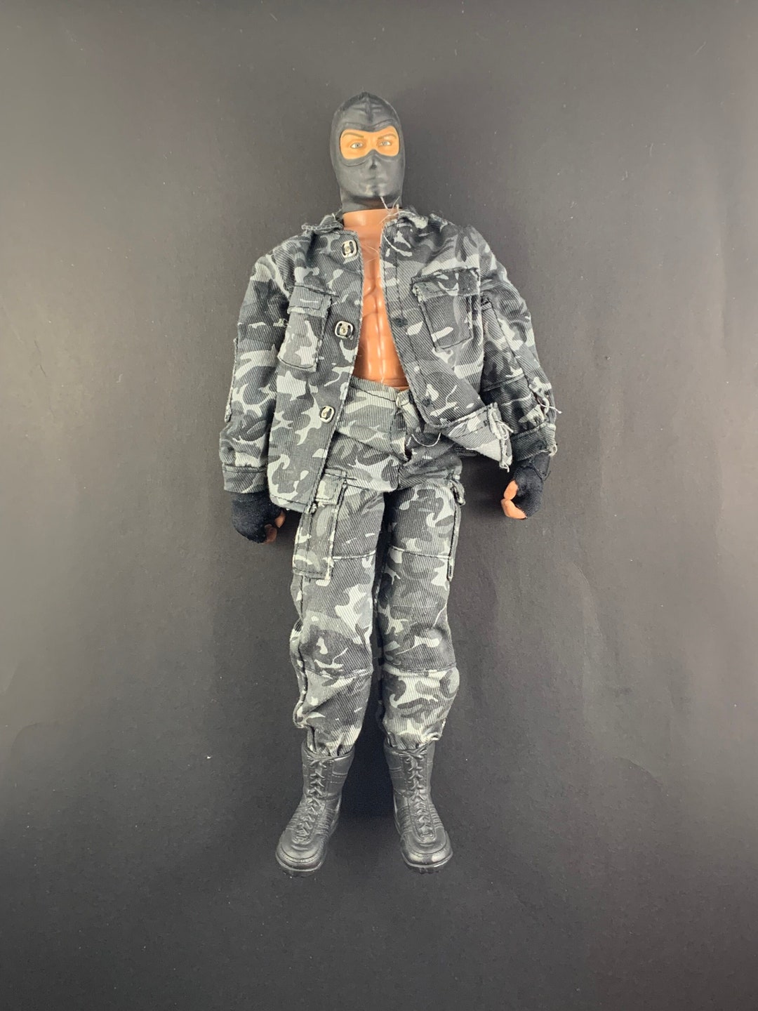 Vintage Military Action Figure – Camouflage, Balaclava, 11 Inch - Etsy