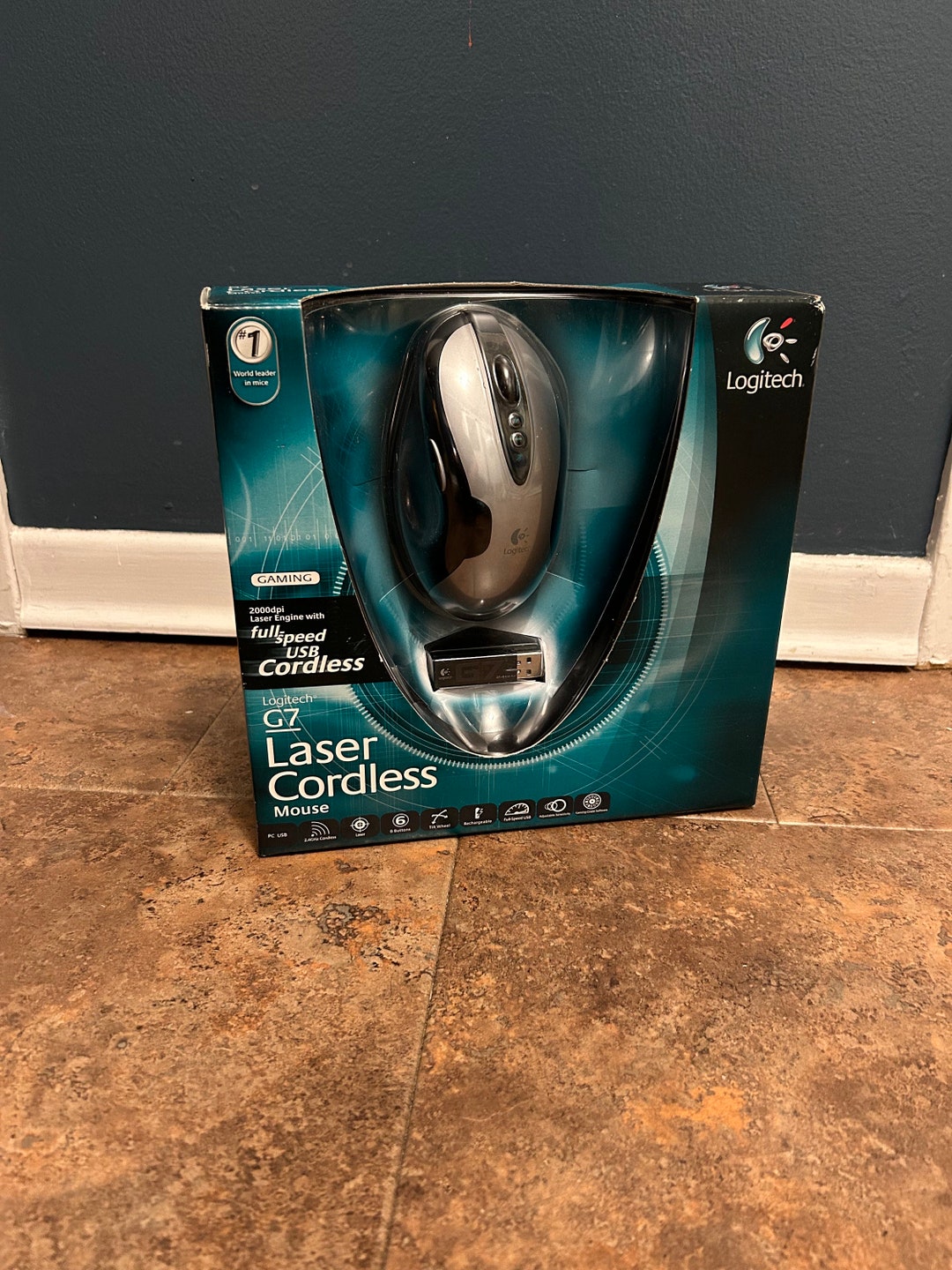 Logitech G7 Gaming Laser Cordless Mouse With USB Receiver 2005 NEW ...